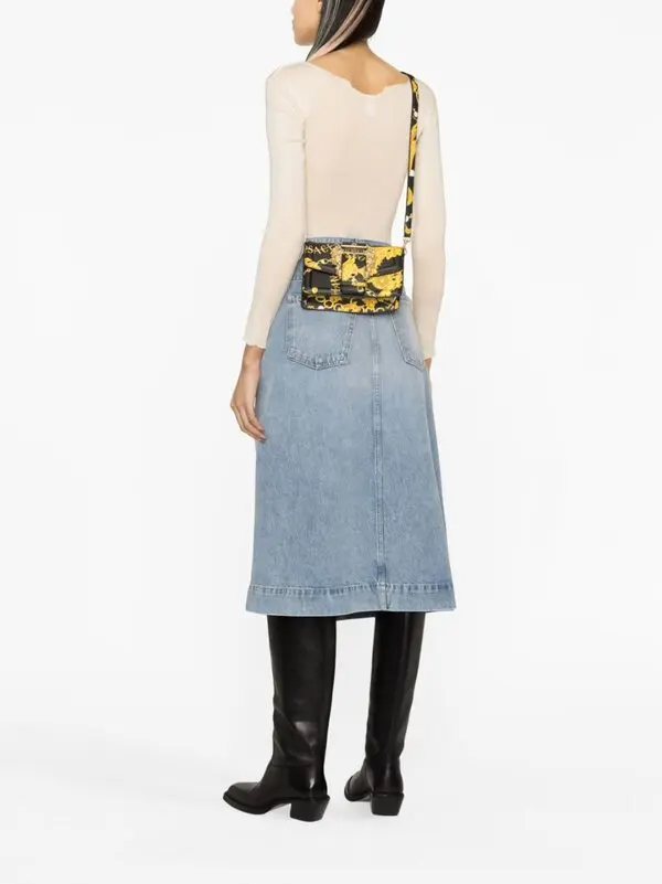 Versace Chain Couture Faux-leather Crossbody Bag