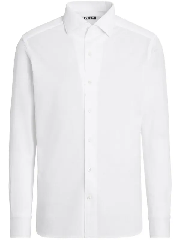 Zegna Long-sleeve Cotton Shirt