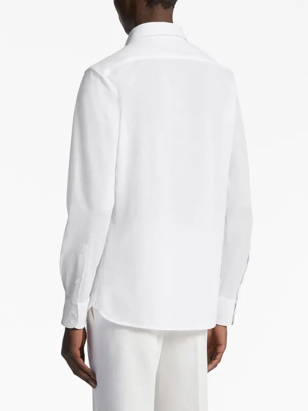 Zegna Long-sleeve Cotton Shirt