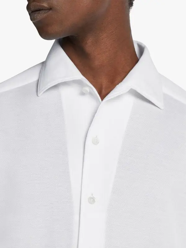 Zegna Long-sleeve Cotton Shirt