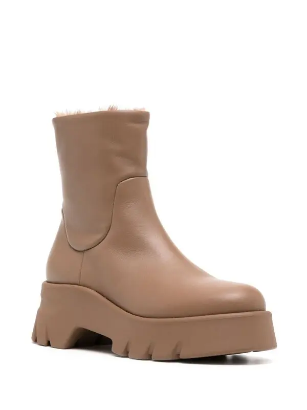GIANVITO ROSSI Montey Leather Boots - Brown