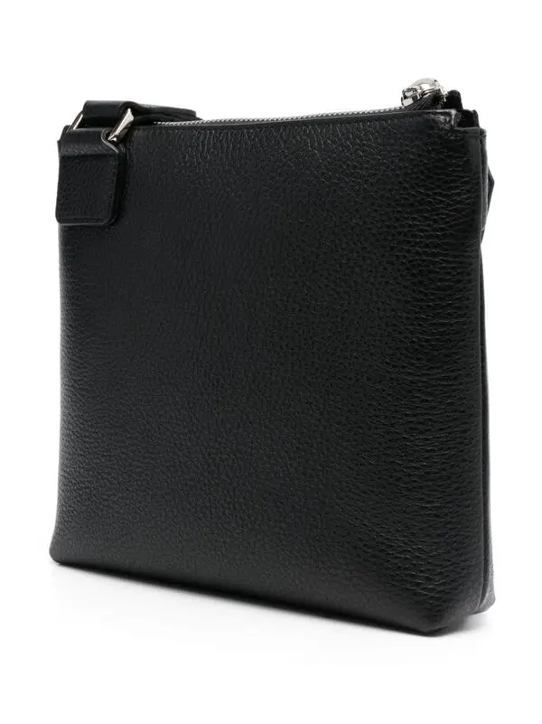 Billionaire Logo-Plaque Leather Crossbody Bag - Black | Editorialist 【新品未使用】 Billionaire ブラックレザーバックパック