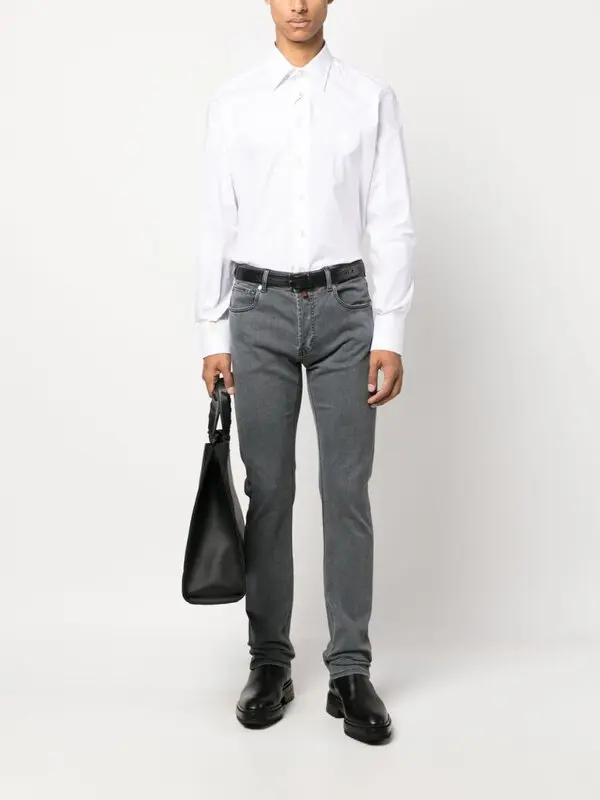 BILLIONAIRE Mid-rise Straight-leg Jeans - Grey