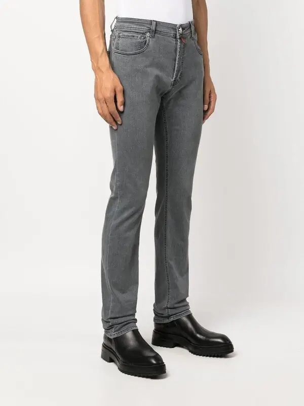 BILLIONAIRE Mid-rise Straight-leg Jeans - Grey