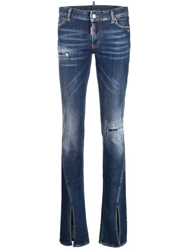 Dsquared2 Distressed Bootcut Jeans