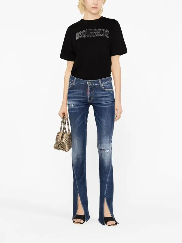 Dsquared2 Distressed Bootcut Jeans