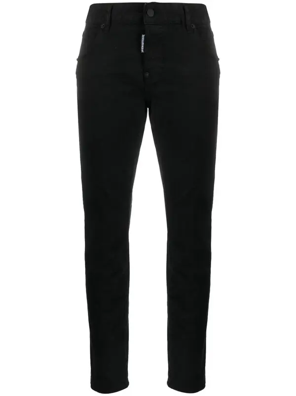 Dsquared2 Low-rise Tapered Jeans - Black