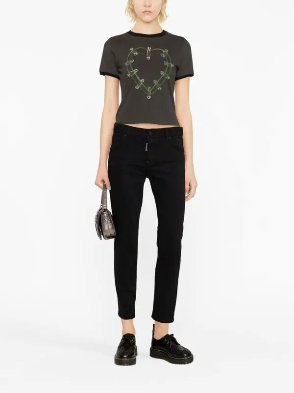 Dsquared2 Low-rise Tapered Jeans - Black