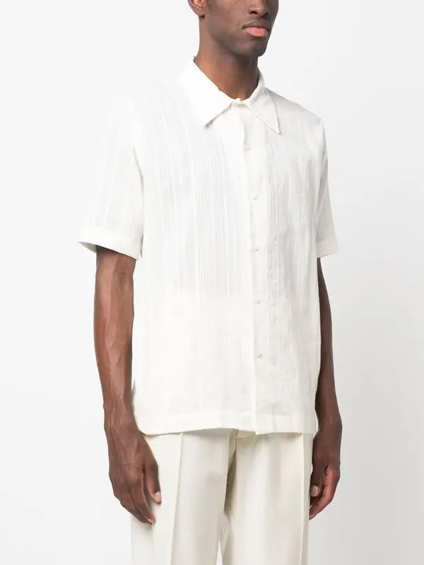 Séfr Pintuck Cotton Shirt - White