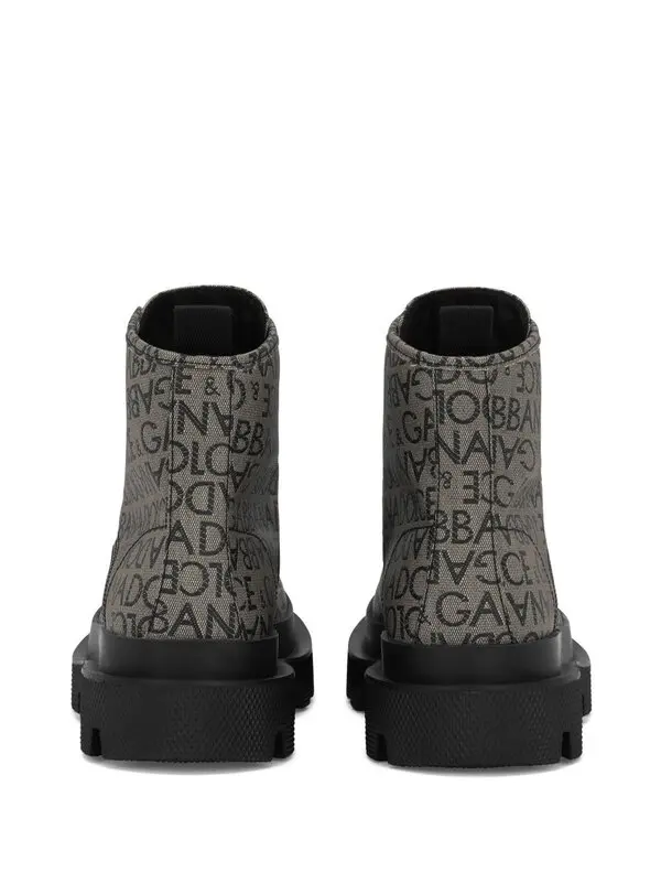 Dolce & Gabbana Logo-jacquard Ankle Boots
