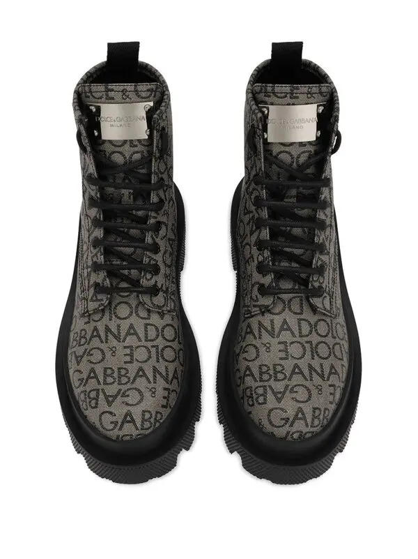 Dolce & Gabbana Logo-jacquard Ankle Boots
