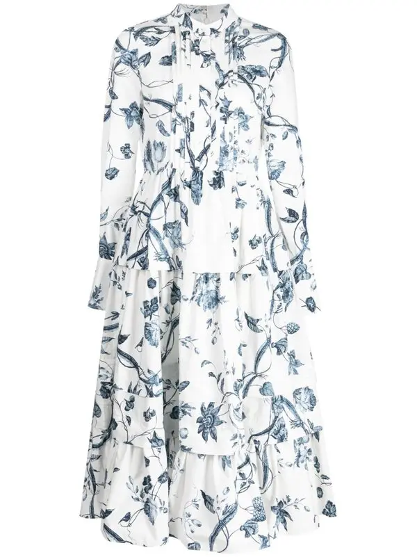 Erdem Floral-print Cotton Dress