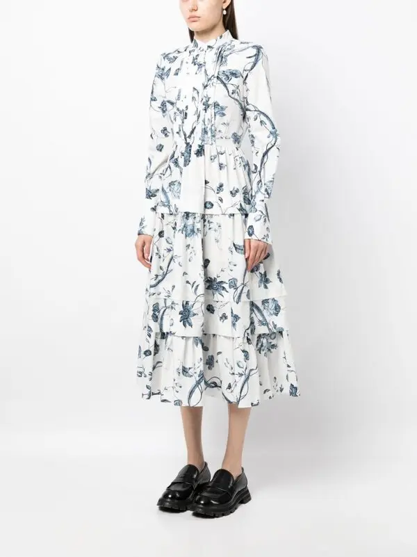 Erdem Floral-print Cotton Dress