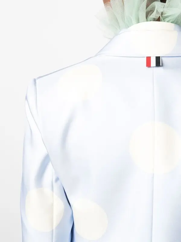 Thom Browne Polka-dot Print Blazer - Blue