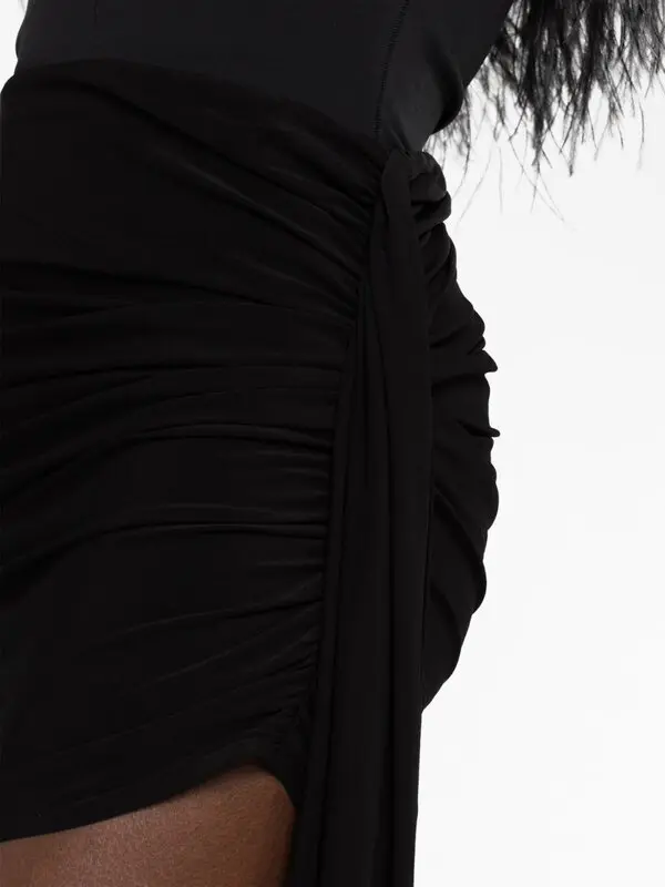 Magda Butrym Draped Jersey Miniskirt