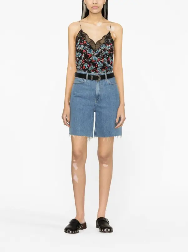 Zadig&Voltaire Christy Floral-print Silk Camisole - Black