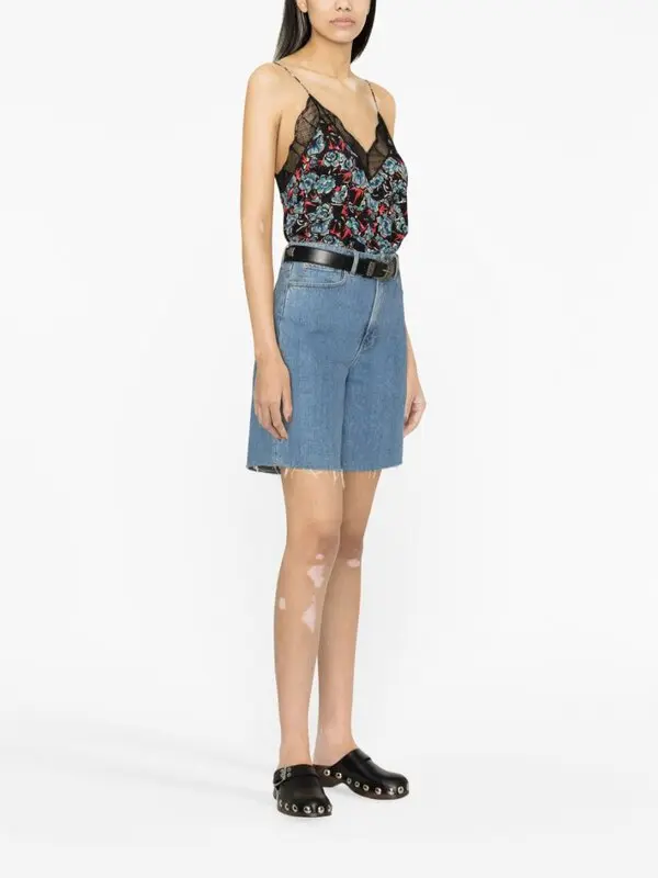 Zadig&Voltaire Christy Floral-print Silk Camisole - Black