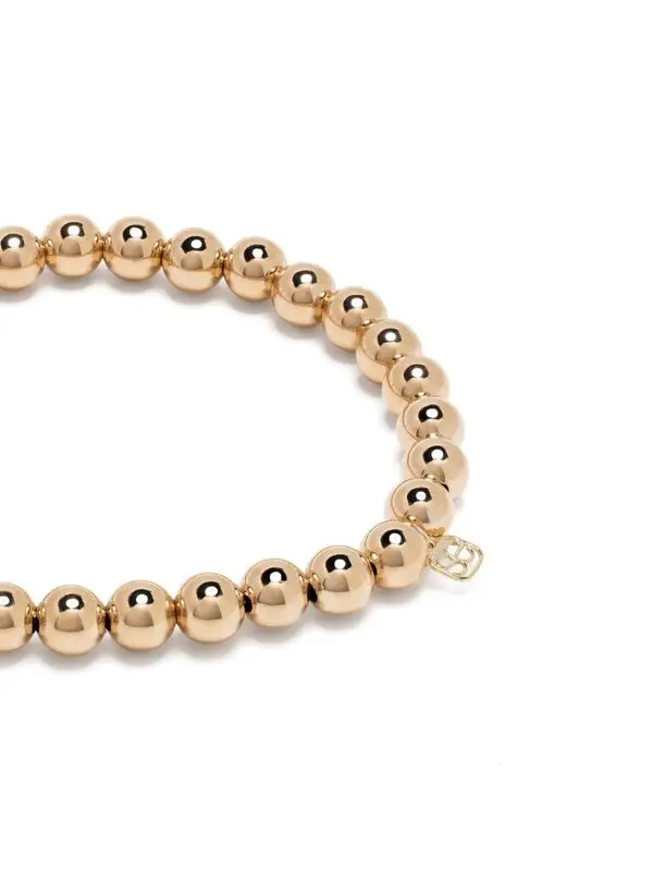 SYDNEY EVAN 14kt Yellow Evil Eye Diamond Charm Bracelet