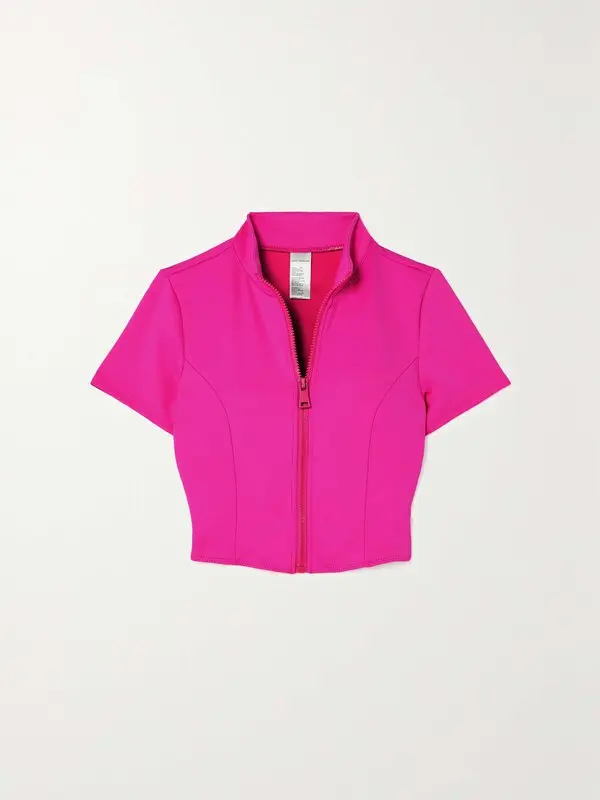 Good American Good Compression Stretch-scuba Rash Guard