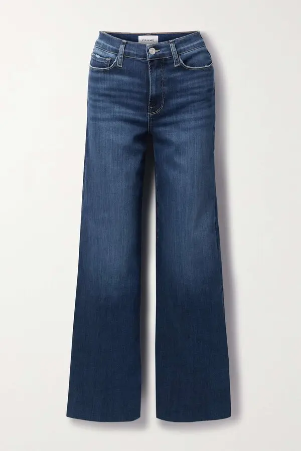 FRAME Le Slim Palazzo High-rise Jeans