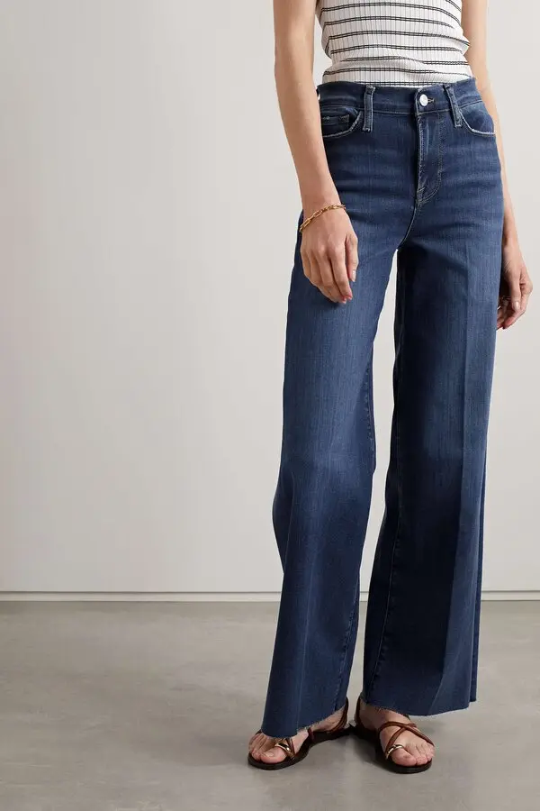 FRAME Le Slim Palazzo High-rise Jeans
