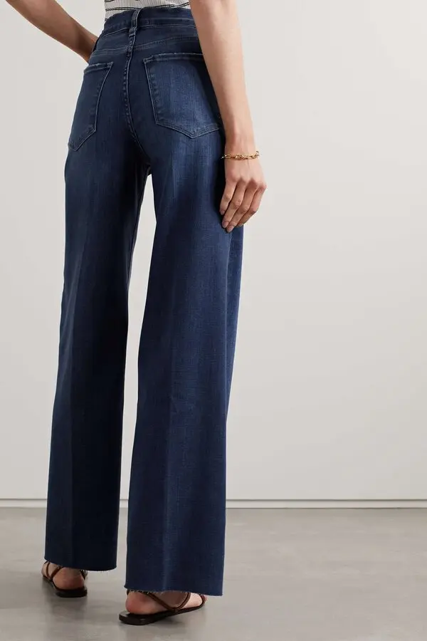 FRAME Le Slim Palazzo High-rise Jeans