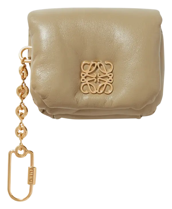 Loewe Puffer Goya Embellished Padded Leather Down Airpods Case