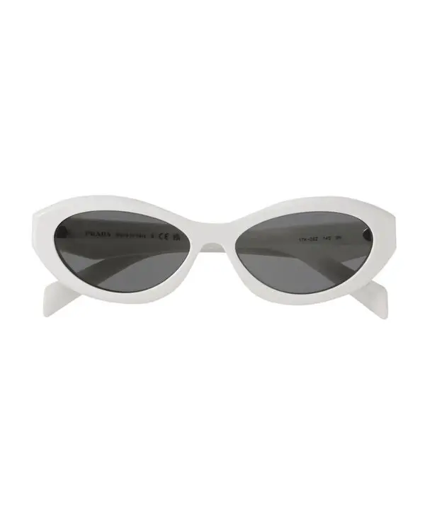 Prada Oval-frame Sunglasses - White