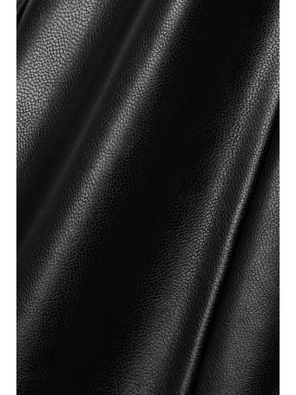 Norma Kamali Spat Vegan Material Flared Leggings - Black