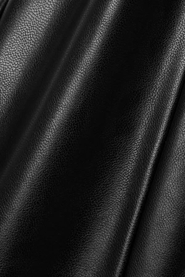 Norma Kamali Spat Vegan Leather Flared Leggings - Black