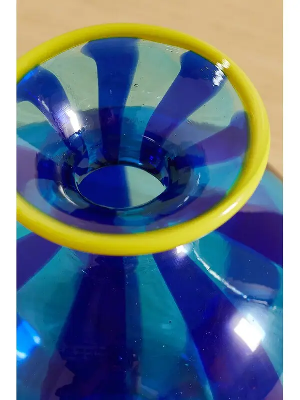 La DoubleJ Ciccio Mini Striped Murano Glass Vase
