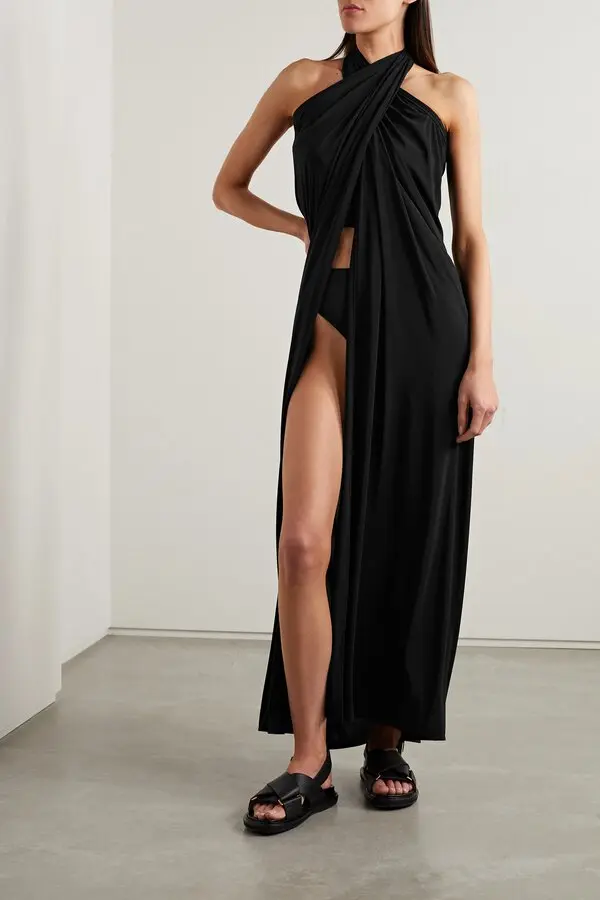 Norma Kamali Ernie Stretch-jersey Pareo