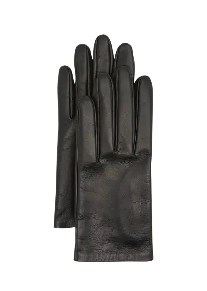 THE ROW Lorella Leather Gloves - Black