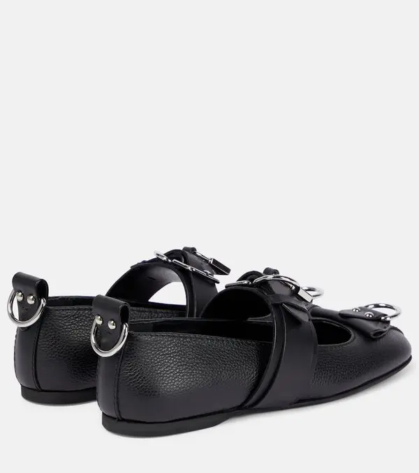 JW Anderson Lock Leather Ballet Flats