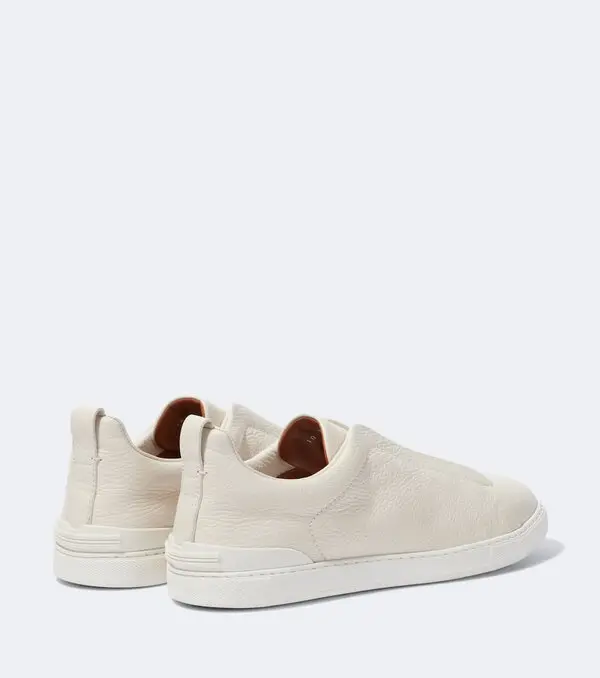 Zegna Triple Stitch Sneakers - White