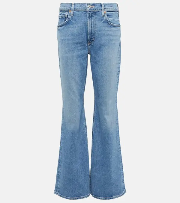 Citizens Of Humanity Isola Mid-rise Flared Jeans - Blue