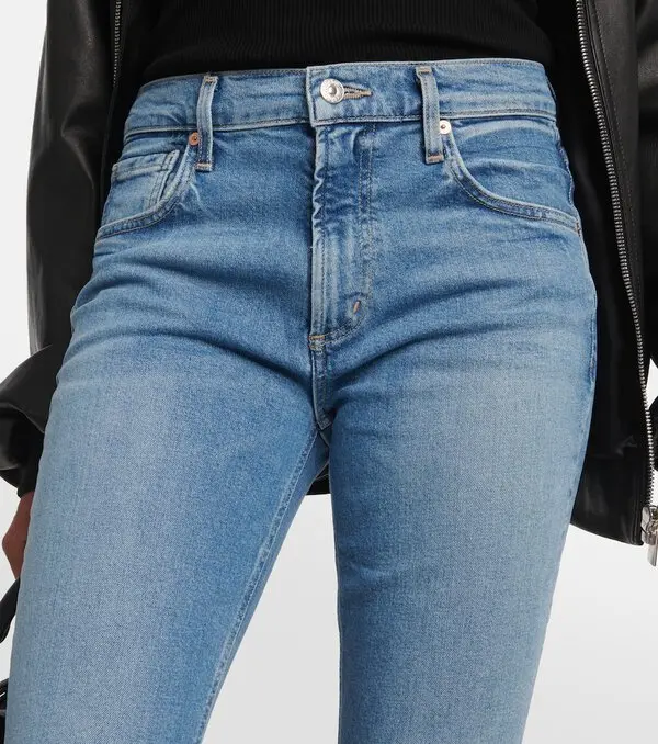 Citizens Of Humanity Isola Mid-rise Flared Jeans - Blue