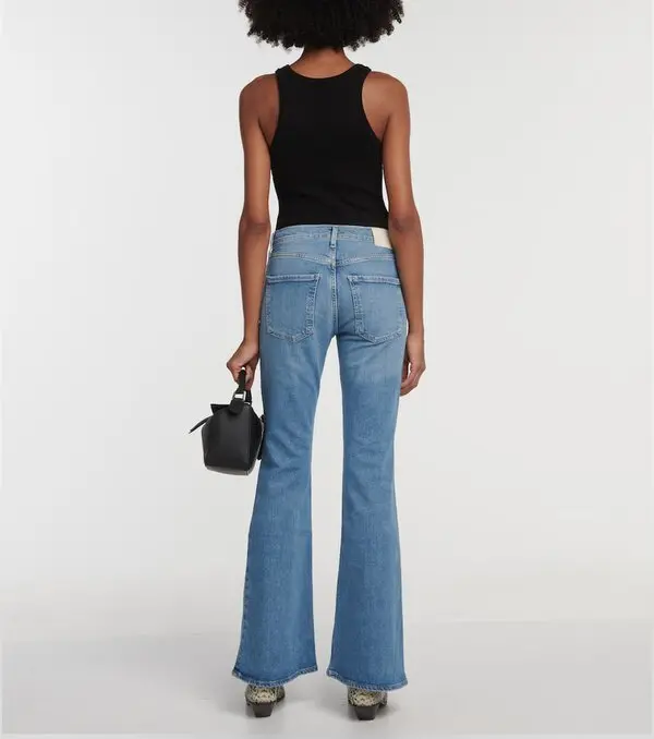 Citizens Of Humanity Isola Mid-rise Flared Jeans - Blue