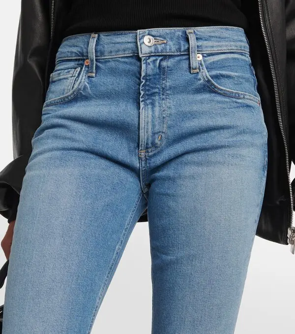 Citizens Of Humanity Isola Mid-rise Flared Jeans - Blue