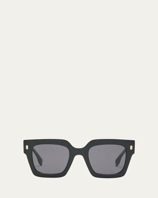 Fendi Roma Square Sunglasses - Shiny Black