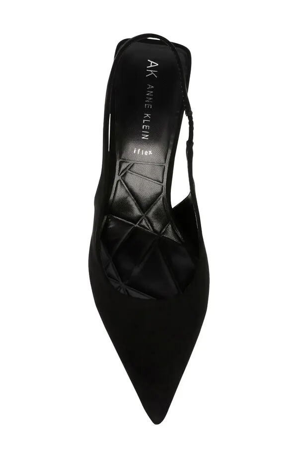 Anne Klein Indianna Slingback Pump - Black Micro