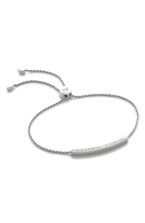 Monica Vinader Linear Mini Friendship Chain Bracelet - Sterling Silver