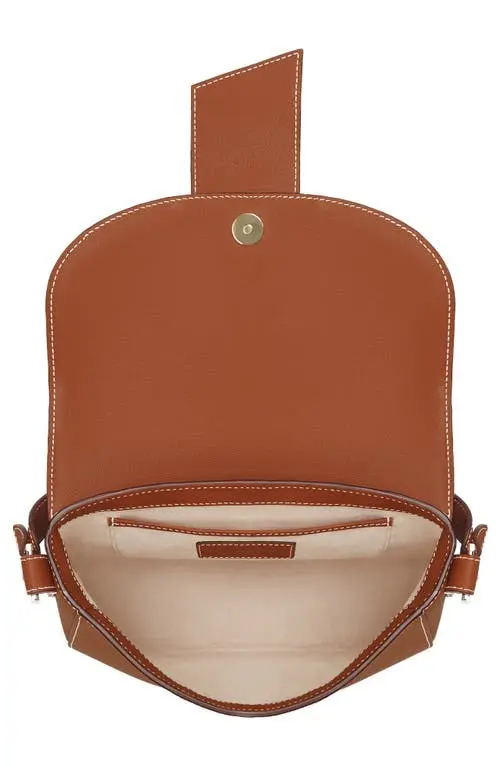 Strathberry Crescent Saddle Leather Crossbody Bag