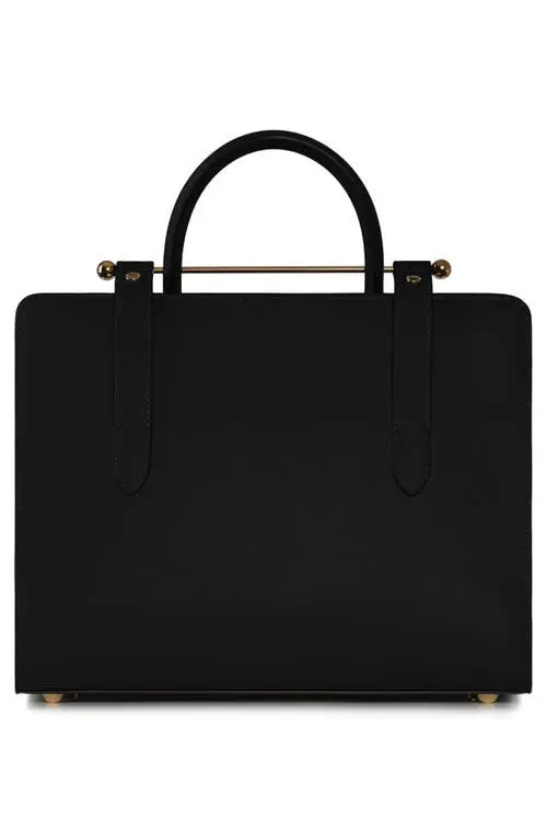 Strathberry Midi Leather Tote - Black