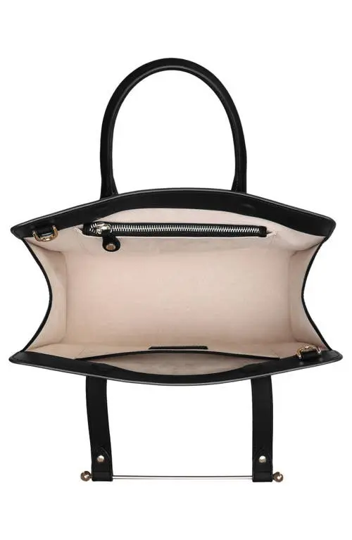 Strathberry Midi Leather Tote - Black