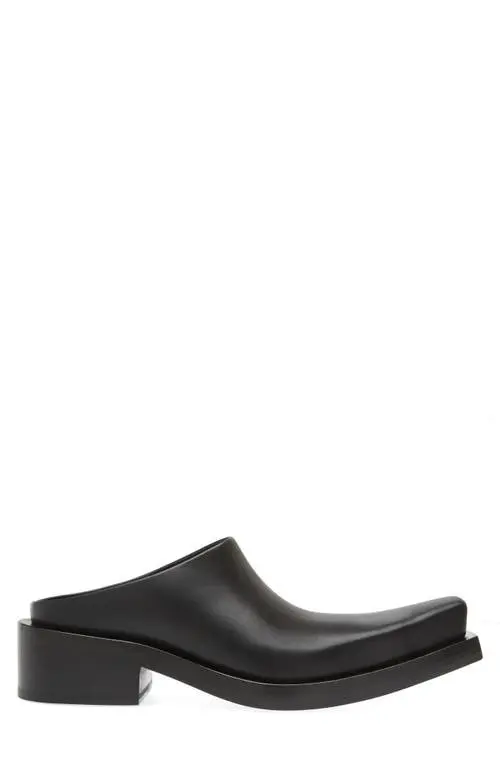 Balenciaga Santiago Square Toe Mule In Black - 76% Off | Editorialist