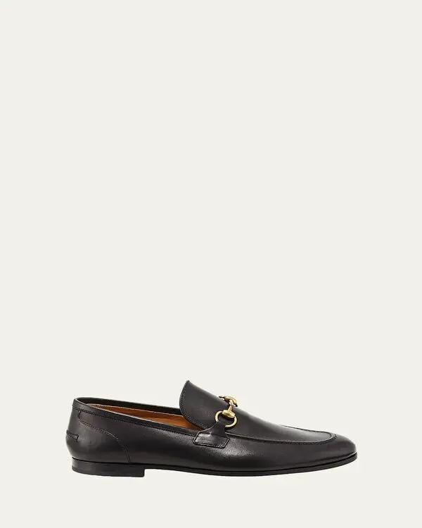 Gucci Jordaan Leather Loafers - Black