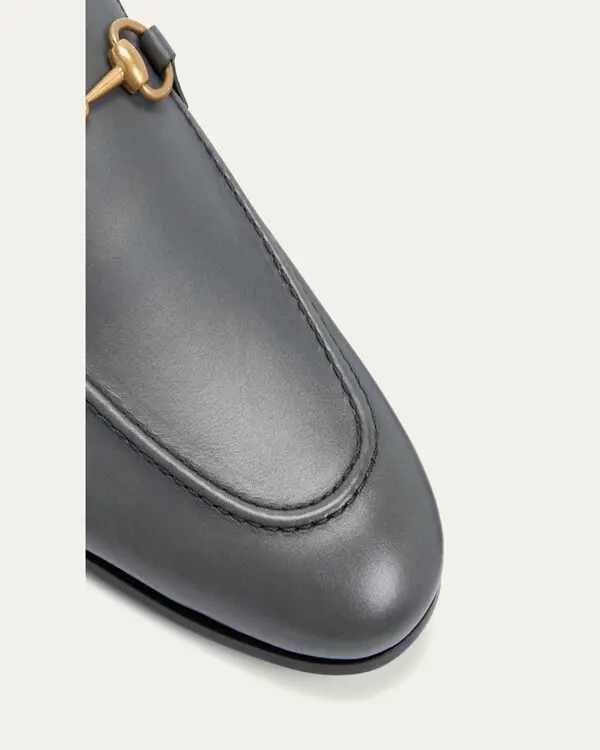 Gucci Jordaan Leather Loafers - Black
