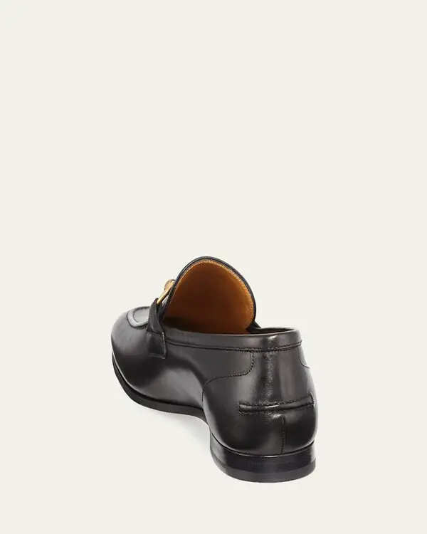 Gucci Jordaan Leather Loafers - Black