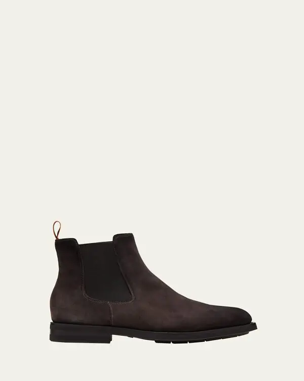 Santoni Enver Suede Chelsea Boots